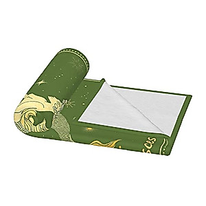 Yatuon Pisces Zodiac Blanket Constellation Flannel Fleece Throw Blanket with Lucky Colors Winter Warm Astrology Gifts Blanket for Home Bed Couch 50"X40"