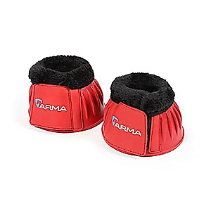 Shires Equestrian Equine Horse Arma Fleece Overreach Bell Boots