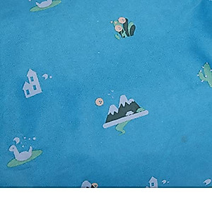 Extra Large Storage Bag,Foldable Portable Large Capacity House Moving Bags with Zippers & Carrying Handles for Moving Travelling College Dorm Camping(Blue Small House)