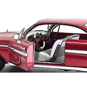 1961 Chevy Impala Sport Coupe Honduras Maroon Metallic American Collectibles Series 1/18 Diecast Model Car by Sun Star SS-2108