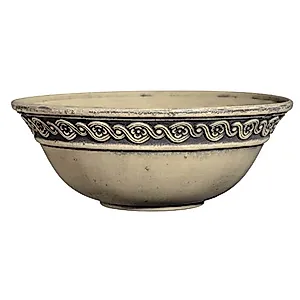 Classic Home and Garden Corinthian Bowl 12" Planter, Cast Concrete