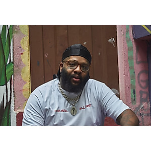 ForceWave 2 Pieces Silky Durag Pack for Men Women Waves, Premium Satin Deluxe Du-rag (Black Black)