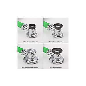ADC Adscope 641 Sprague Stethoscope with 5 Interchangeable Chestpiece Options, Black