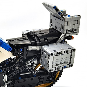 ShupBear Creator Expert Blue Super Adventure Motorcycle Set,Adult Car Model,Building Blocks 948 PCS