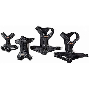 Mighty Paw Sport Harness, No-Pull Front Attachment Dog Harness, Neoprene Padded Lining, Reflective Stitching, 2 Leash Attachment Options (X-Large, Black)