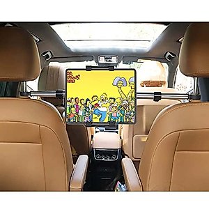 woleyi Car Tablet Mount, Headrest Tablet Holder for 4.7-12.9 in iPad Smartphone, Car Back Seat Between Tablet Stand for iPad Pro Air Mini, Samsung Tab, Fire HD, Long Road Trip Essentials for Kids