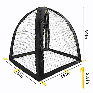 Large Pest Guard Cover-35 x35 x 39 Inch Pest Guard Tent with Stakes-Garden Plants Cloche Tent for Protect Plants Vegetables Fruits Shrubs from Squirrel Bird Eating (L)