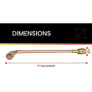 Hot Max 22088 Victor Style Medium Duty Rosebud Heating Nozzle for Oxy-Acetylene, 6, 6MFA-1