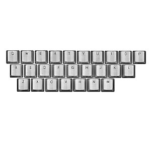 KPREPUBLIC teamwolf Stainless Steel MX Keycap Silver Color Metal keycap for Mechanical Keyboard Gaming Key Alpha Light Through Back lit (TeamWolf Alpha Key x1)