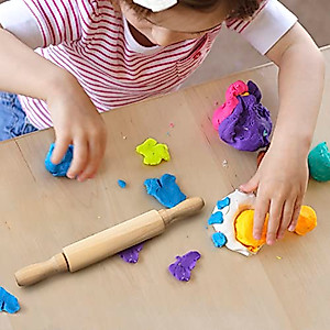 Sensationally OT - Mini Wooden Rolling Pin with a coating, this non stick rolling pin can be use for art & crafting, cooking, play doh, sensory play