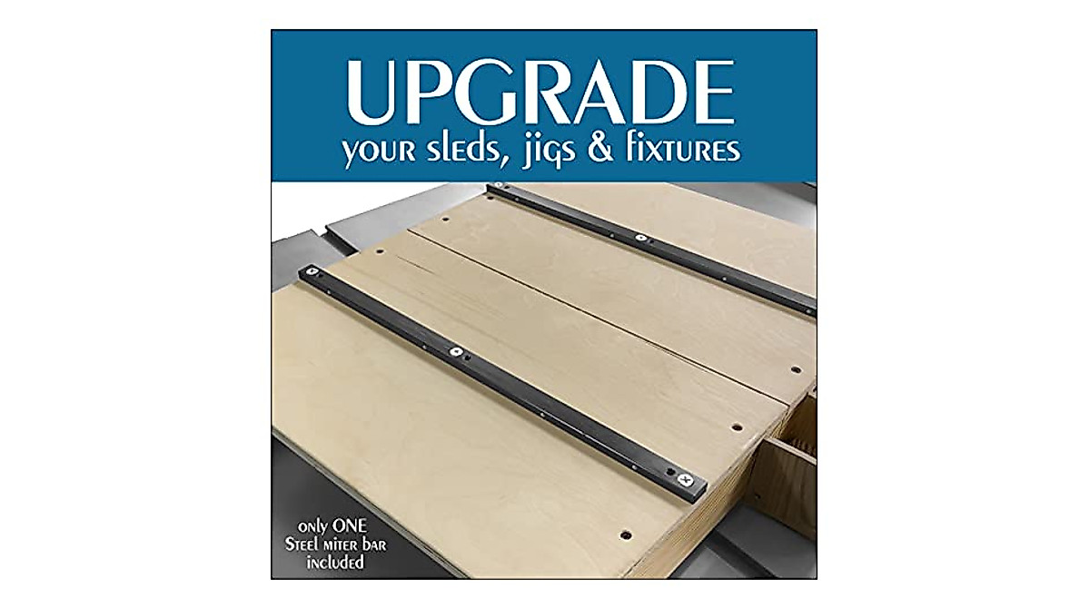 18" Precision Steel Miter Bar for Sleds and Jigs
