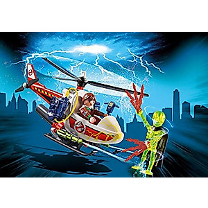 PLAYMOBIL Venkman with Helicopter Building Set