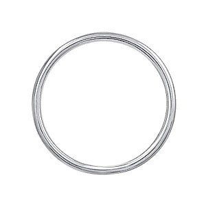 950 Platinum 1.5 mm Plain Wedding Band (Ring Size 4.75)
