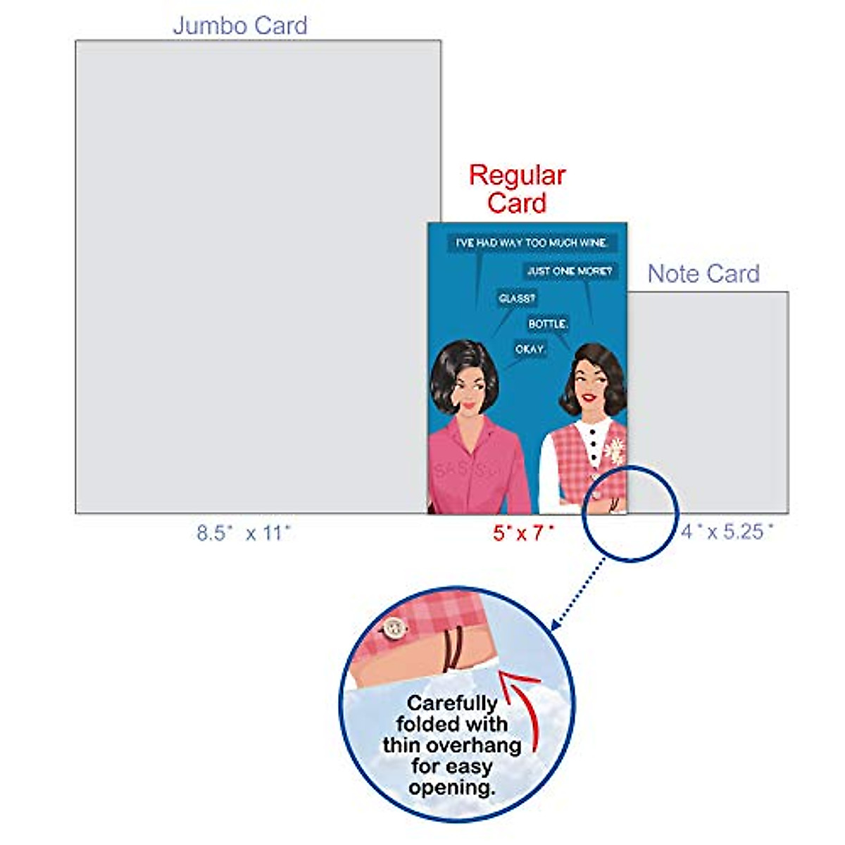 NobleWorks - 1 Funny Happy Birthday Card - Sarcastic Retro Humor, Bluntcard Stationery (Buyer Discretion Advised) - One More Bottle C2998BDG