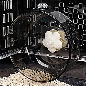 Pet Hamster Running Wheel Toy Roller Round Silent Cage Exercise Wheel for Small Pet Mice Rat Grey