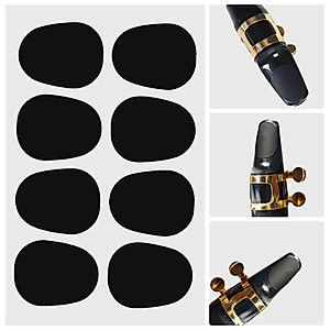 Saxophone Cleaning Kits with Case for Saxophone and Clarinet Flute Trumpet Instruments,8PCS Saxophone Mouthpiece Cushion,Mouthpiece Brush Microfiber Cleaning Cloth（Beige）