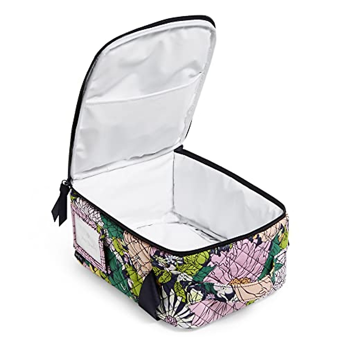 Vera Bradley Women's Cotton Deluxe Lunch Bunch Lunch Bag, Bloom Boom - Recycled Cotton, One Size