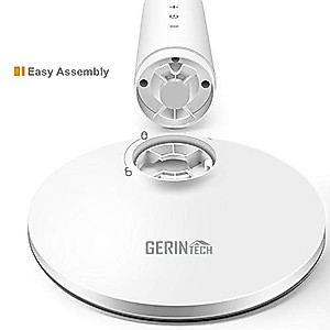 GERINTECH LED Desk Lamp with Adjustable Brightness, Dimmable Bright Table Lamp for Bedroom, Office, Reading, Study (White)