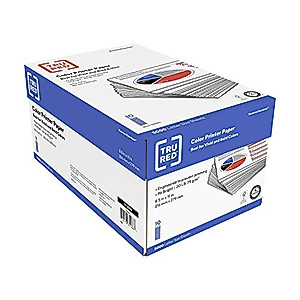 TRU RED 513096 8.5-Inch x 11-Inch Multipurpose Paper 20 lbs 96 Brightness 5000 sheets/CT