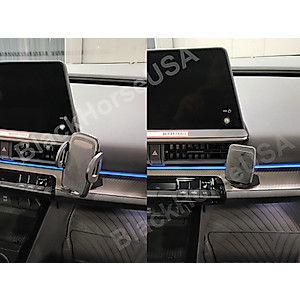 Phone holder compatible with Porsche 911 Carrera 992 Dashboard center console - Stick on with EASY release - to hold iPhone, Samsung Galaxy,