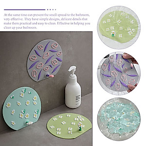 3pcs Floor Drain Bathtub Odors Stoppers for Drain Bathroom Odors Stoppers Drain Cover Odors Stoppers Cover Odors Stoppers Bathtub Drain Sink Cover Kitchen Sewer Drainer Stoppers