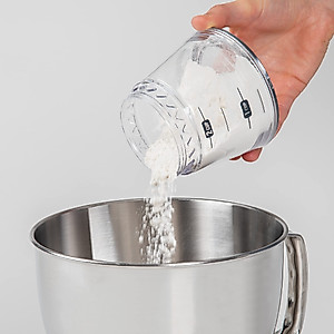 Prepworks 2 to 1, Double Volume Quick Sift Flour Sifter For Baking, 2 Cup