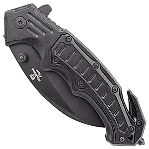 Snake Eye Tactical Assisted Karambit Style EDC Opening Metal Folding Hunting Camping Survival Knife (BK)