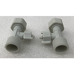 7/8 inch Female, 7/8 inch Male Nylon Bidet T-Adapter for Bidet Water Connection 1/4 or 3/8 inch Hose (2- pack 7/8-inch Bidet Connector, 2, Count)