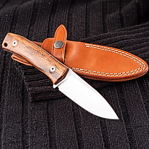 HARFINGTON Fixed Blade Knife Sheath 10" x 2.1" Belt Loop Design Straight Knife Holder Case with Copper Snap Closure for Outdoor Leisure Kitchen, Black