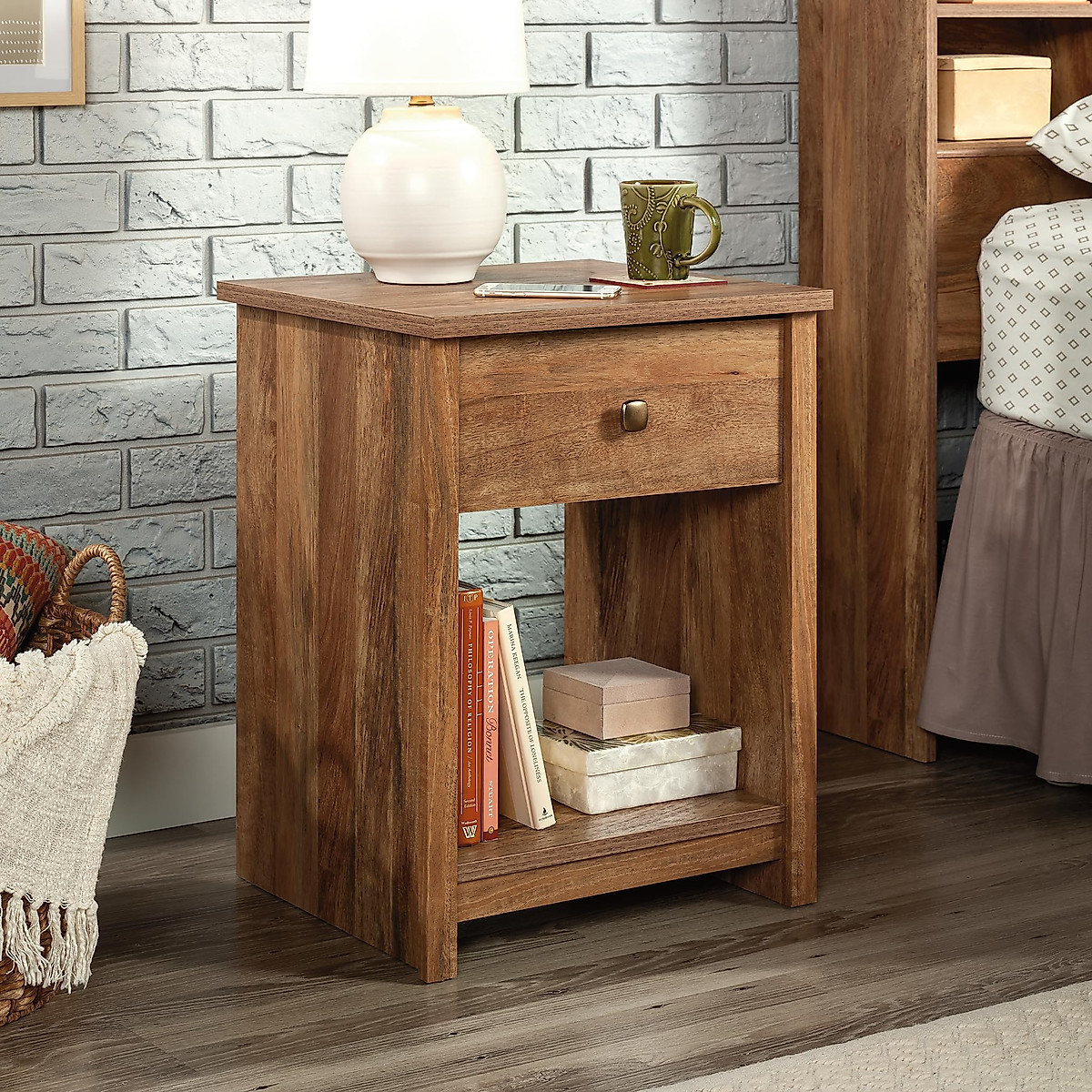 Sauder River Ranch Night Stand, Sindoori Mango Finish