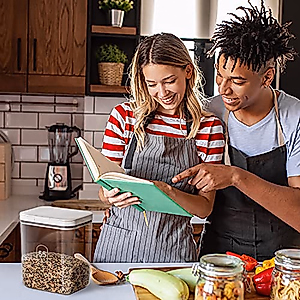 LivLab Rice Dispenser - with Measuring Cup Grain Container Bin for Kitchen Pantry Storage, BPA Free,4.5 L/4.6qt/5kg