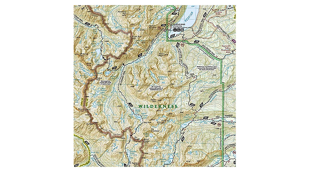 Explore Sawtooth National Recreation Area Map by Natl Geographic