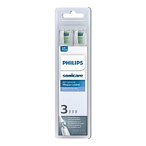 Philips Sonicare Genuine C2 Optimal Plaque Control Toothbrush Heads, 3 Brush Heads, White, HX9023/65