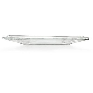 Libbey Crisa Tempo Square Salad/Dessert Plate, 8-Inch , Box of 12, Clear