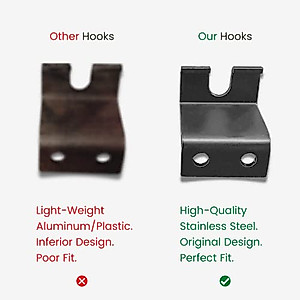 EKKLEKTIC 16 inch Tonal Accessory Floating Shelf Black - with 4 Brackets/Mounts/Clips pre-Installed