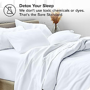 Bare Home Standard Pillow Shams - Set of 2 - Premium 1800 Ultra-Soft Microfiber - Double Brushed - Bed Pillow Shams (Standard Pillow Sham Set of 2, White)