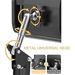 SENLNES Tablet Floor Stand Holder, Adjustable Universal 360-degree Rotatable Metal Tablet Holder, Suitable for iPad Air Mini Pro 12.9/9.7,iPhones, Cell Phones (4.7"-12.9")