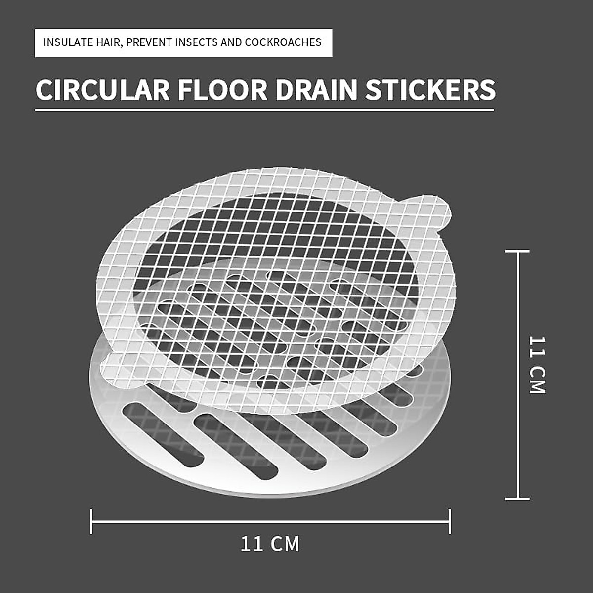 Disposable Shower Drain Hair Catcher,Drain Hair Catcher,Shower Drain Cover Hair Catcher, 25Pack