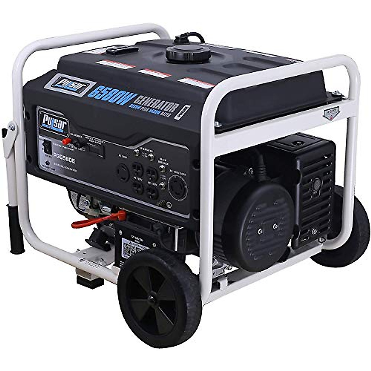 Pulsar PG6580E Portable Generator, Black&White
