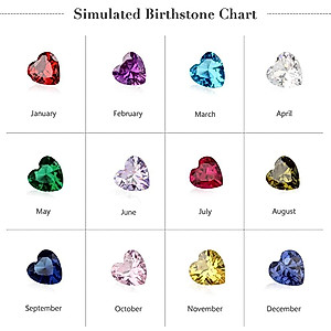 Mothers Birthstones Rings With 3 Birthstones Personalized Mother Children Ring Birthstone Mom Day Daughter Grandmother for Women Engraved Custom Name Sterling Silver Best Friend