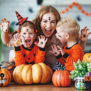 Halloween Tattoos for Kids 144 PCS Halloween Temporary Tattoos Bulk Halloween Party Favors Goody Bag Stuffers Halloween Party Supplies