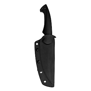 KUBEY Scimitar KU231 10.4in Fxied Blade Hunting Knives with 5.4in Trailing Point D2 Blade and G-10 Handle for Outdoor Survival Camping and Bushcraft, w/Kydex Sheath (Coating)