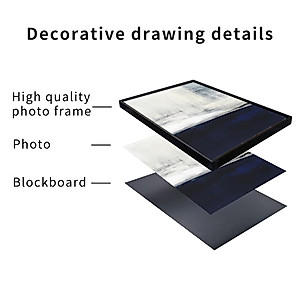 FCHUI Framed Canvas Wall Art Set, Minimalism Abstract Oil Painting Photo Modern Posters Prints Ready to Decor Hanging Living Room Bedroom Bathroom Office Home Wall Decor