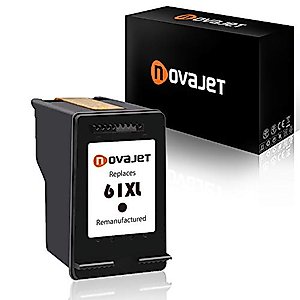 Novajet Ink Cartridge Replacement for HP 61XL HP 61 XL High Yield for HP Envy 4500 5530 5534 5535 HP Deskjet 1000 1010 1512 3050 HP Officejet 4630 2620 4632 (1 Black)
