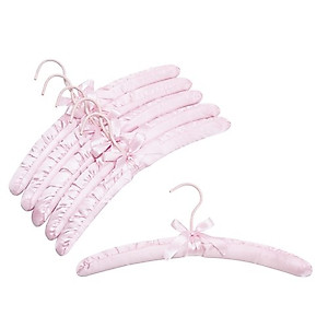 Only Hangers Light Pink Satin Padded Hangers - Pack of (6)