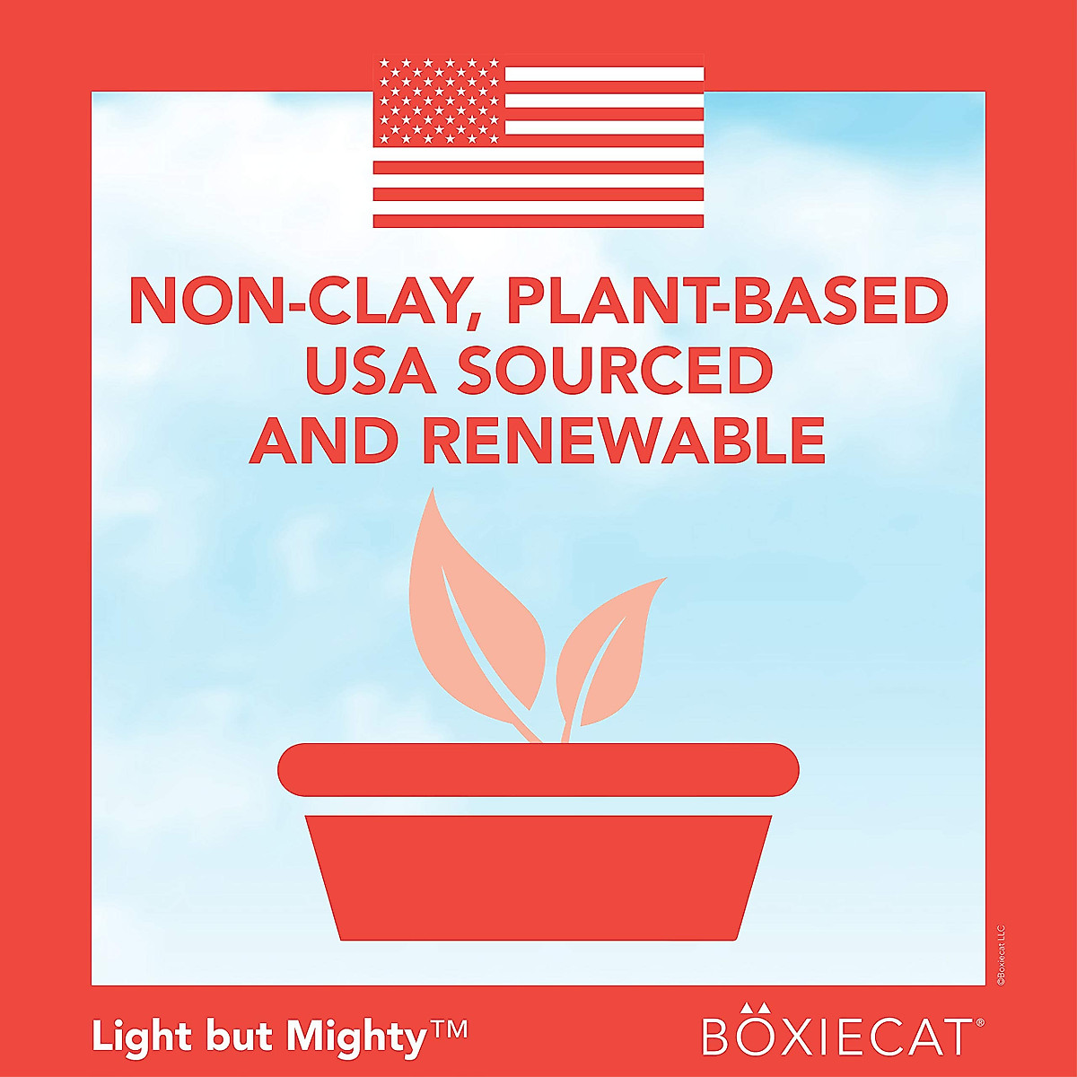 Boxie® Air Extra Strength 35 Day Odor Control Clumping Cat Litter, 6.5lb Boxiecat 99.9% Dust Free Plant-Based Kitty Litter