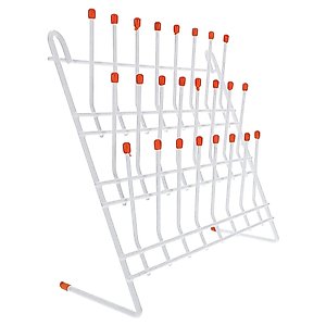 Viupolsor Lab Drying Rack 24 Pegs Lab Glassware Rack Wire Glassware Drying Rack Wall Mount/Freestanding Lab Glass Drying Rack
