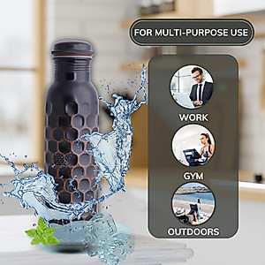 STAGLIFE Pure Copper Water Bottles for Drinking Water for Men Women - Copper Water Bottle Drinking Jug - Copper Vessel Dispenser with Ayurveda Benefits for Sports Fitness Yoga - 33 Ounces