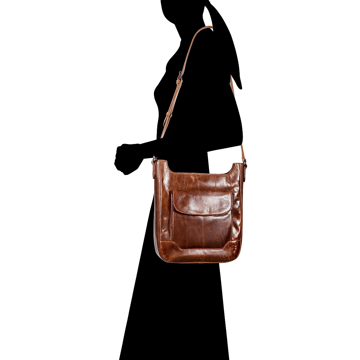 Frye Melissa Magazine Crossbody, Cognac