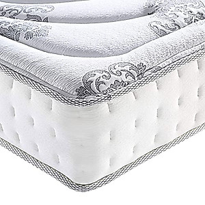 Classic Brands Decker Memory Foam and Innerspring Hybrid 10-Inch Mattress, Mattress in a Box, King